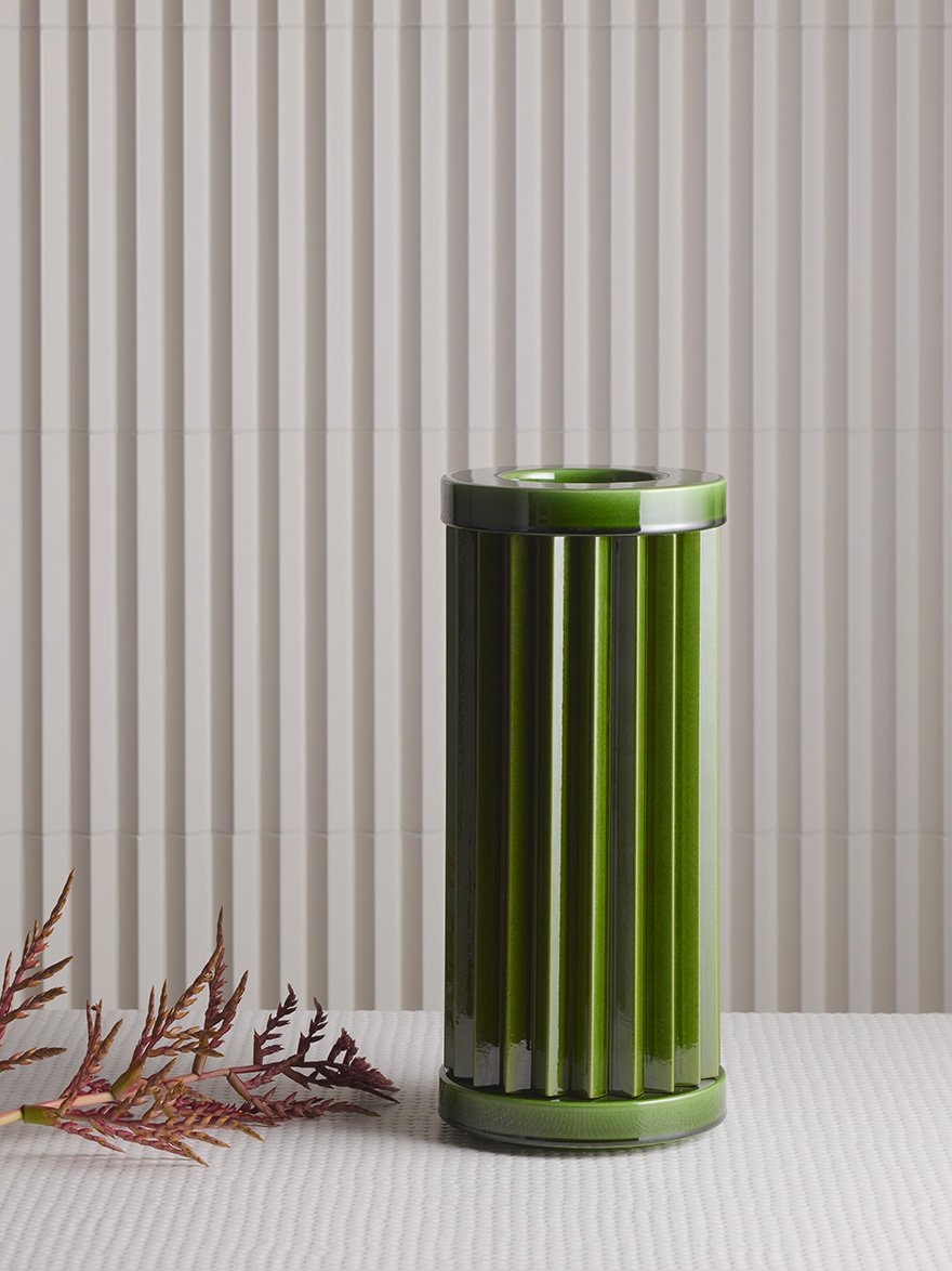 Rombini Vase A Glossy Vert | Mutina Online Shop