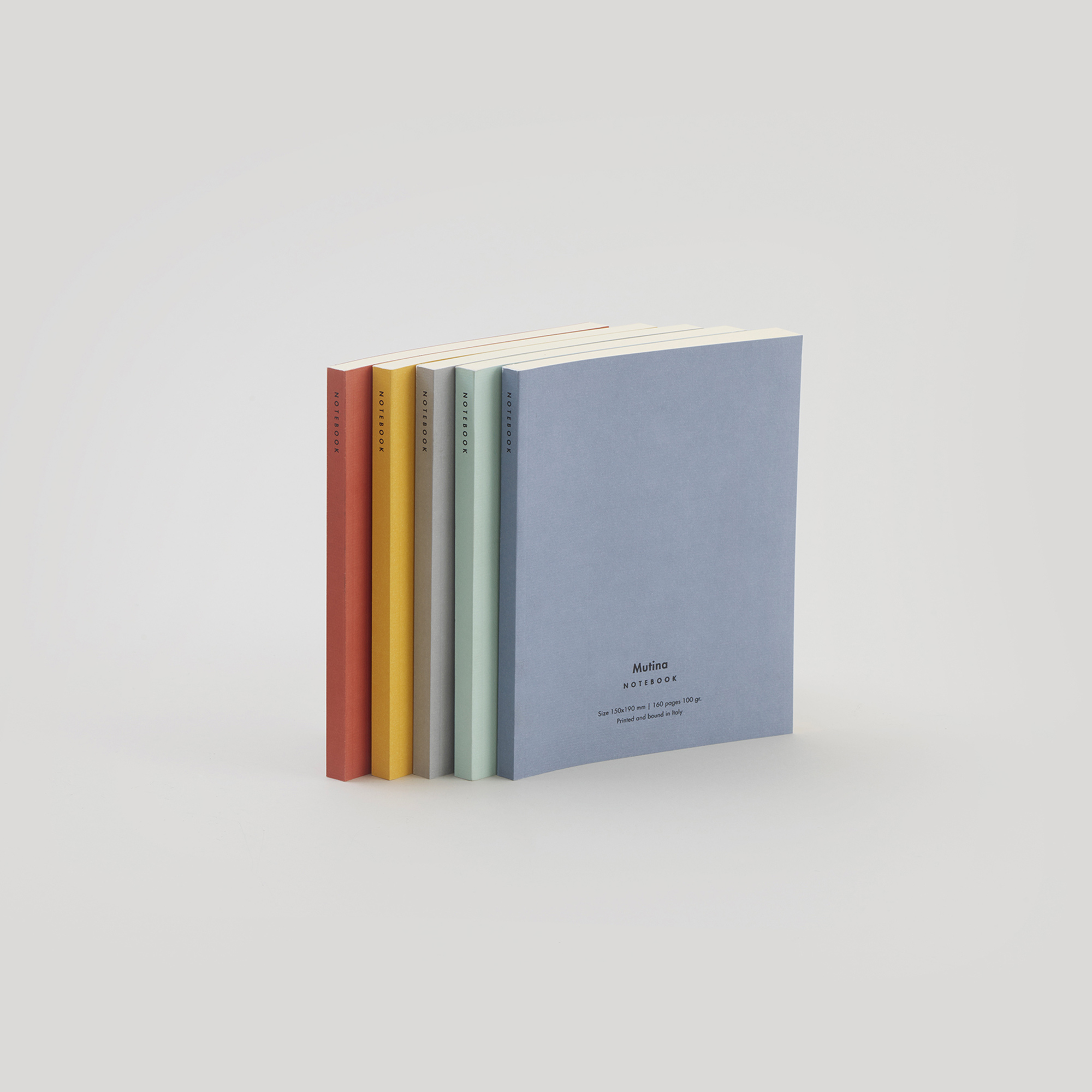Plain-colored notebooks small | Mutina Online Shop