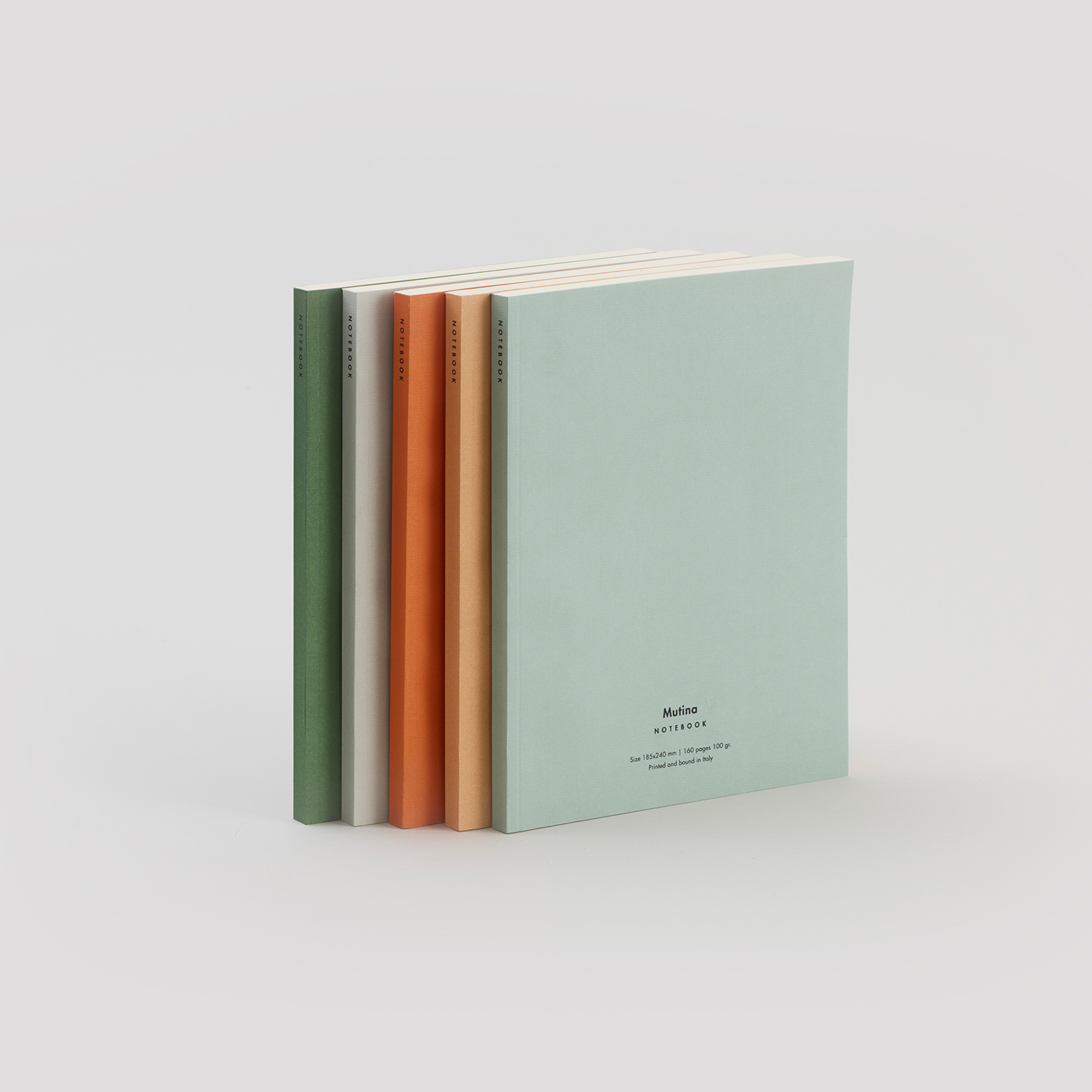 Plain-colored notebooks small | Mutina Online Shop