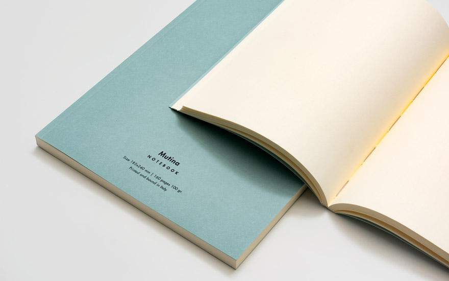 Plain-colored notebooks large | Mutina Online Shop