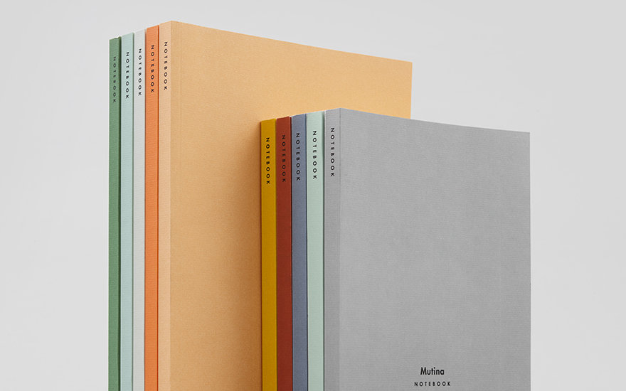 Plain-colored notebooks small + pencils | Mutina Online Shop
