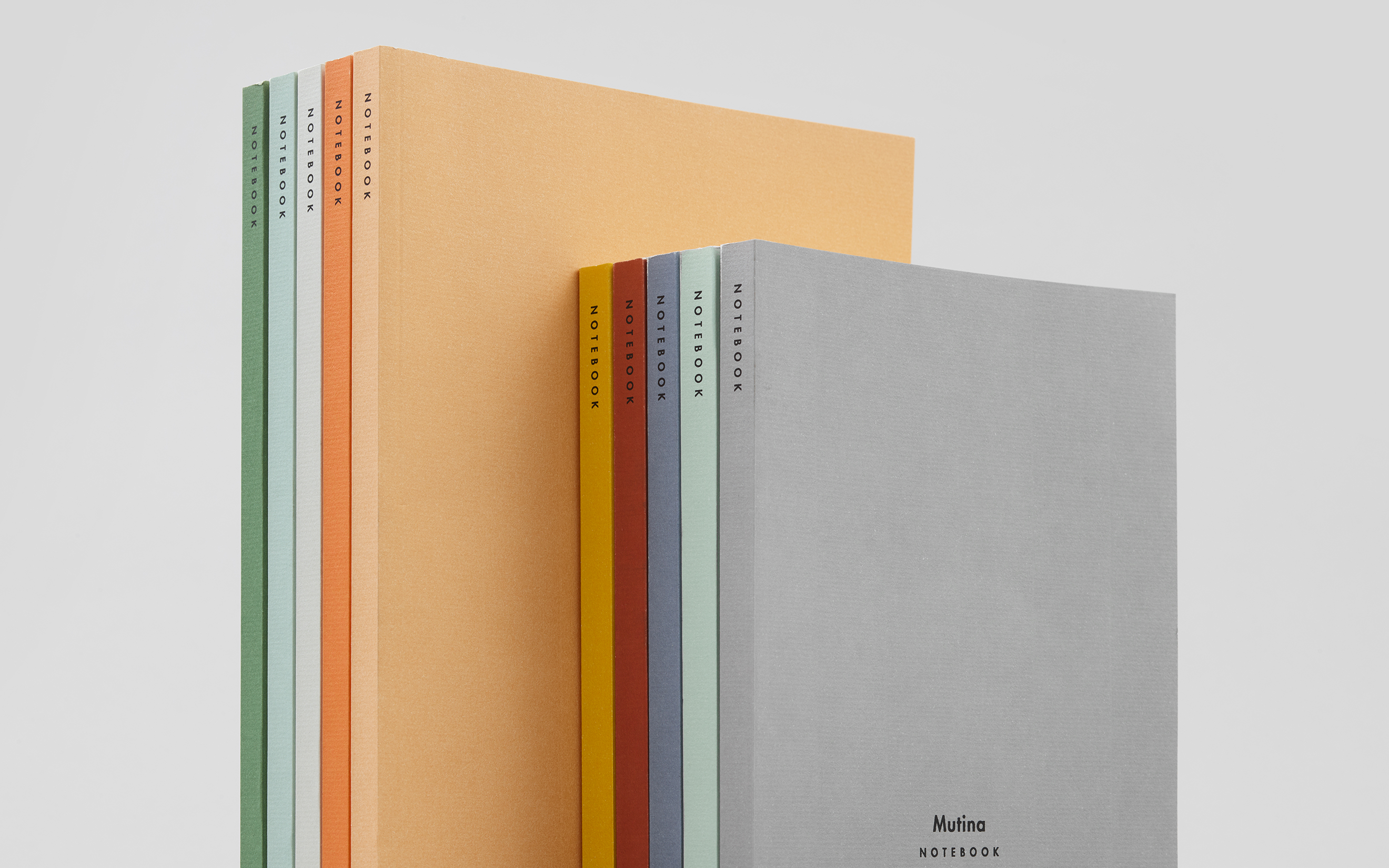 Plain-colored notebooks large | Mutina Online Shop