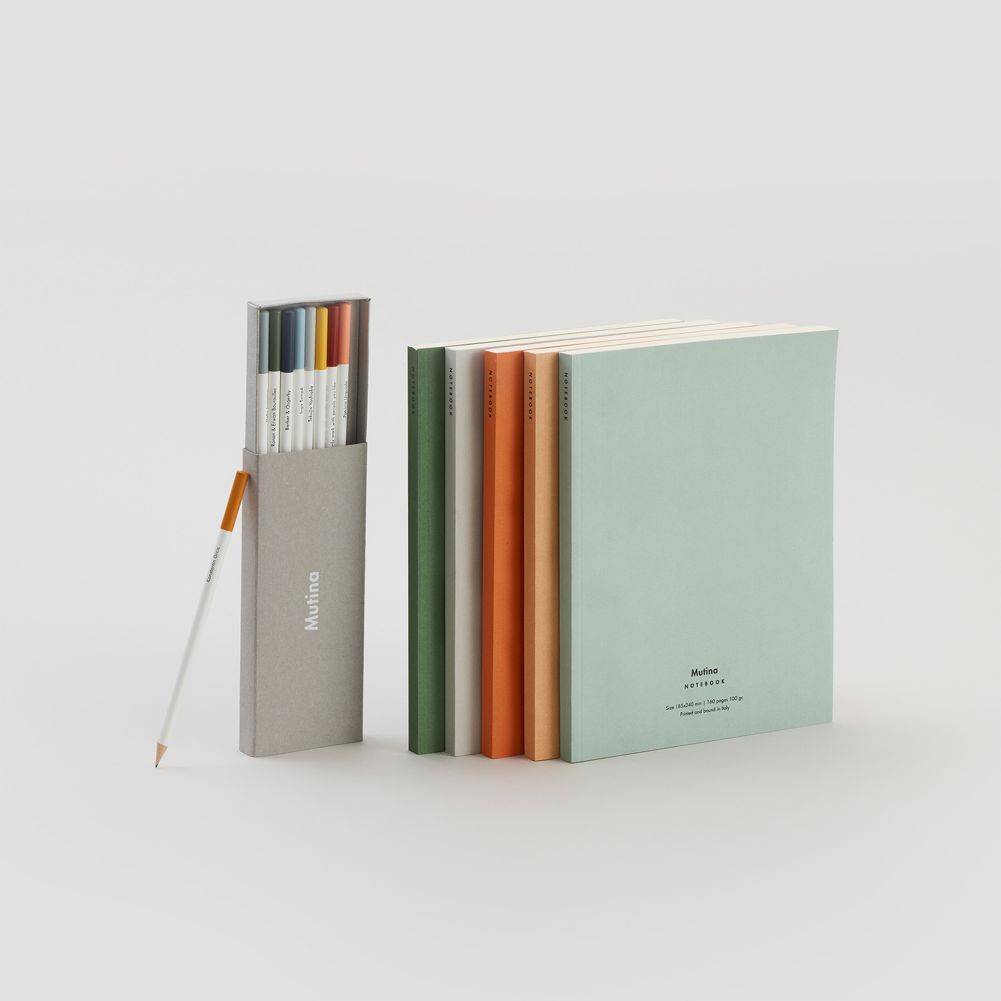 Plain-colored notebooks large | Mutina Online Shop